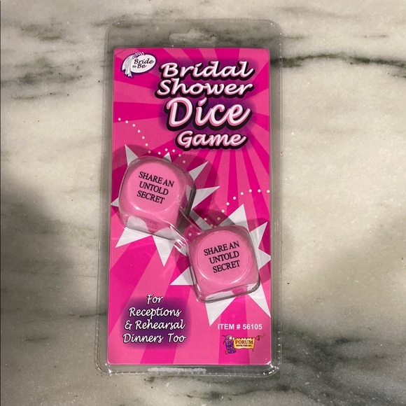 Games | Bridal Shower Dice Game In Pink | Poshmark